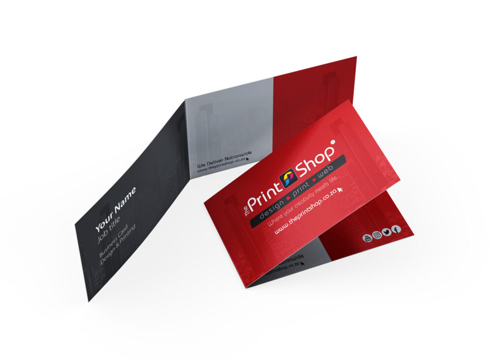 Folded Business Cards: Customizable and High-Quality - The Print Shop