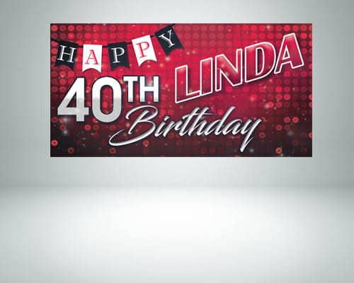 Birthday Banners (PVC) - The Print Shop